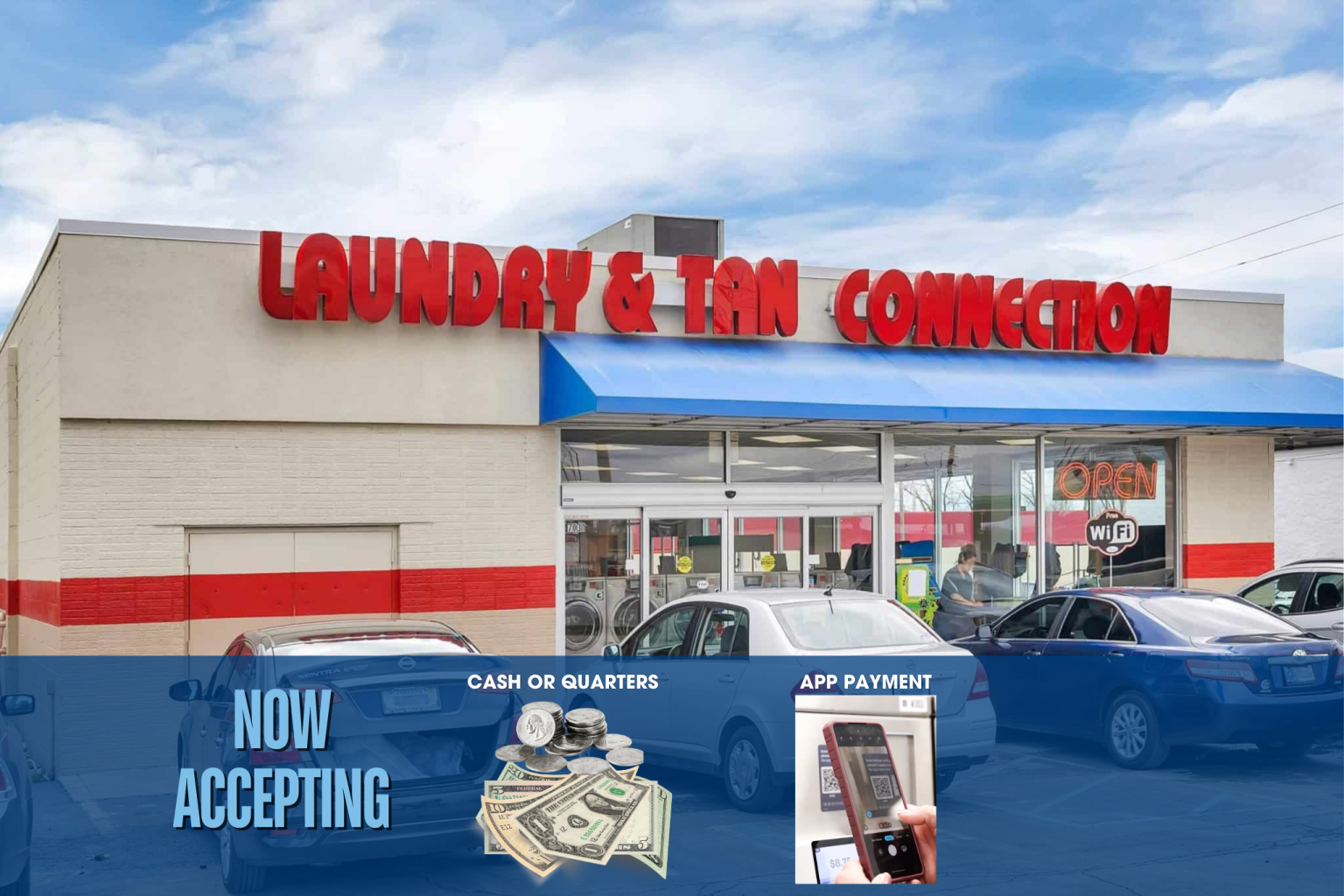 E. 10th St & Shadeland Ave - Laundry & Tan Connection